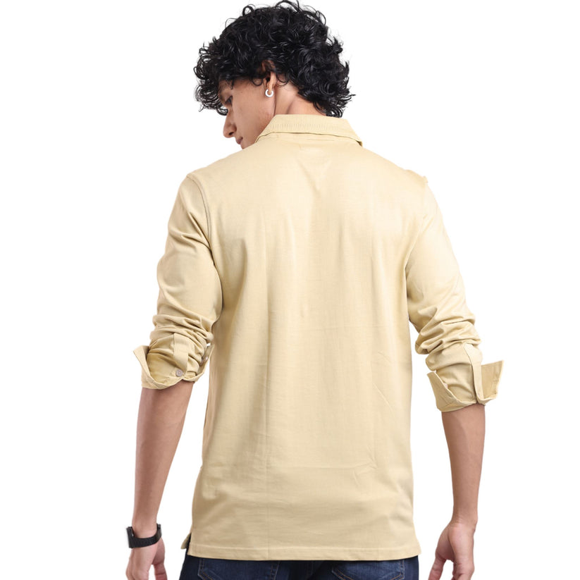 The Silo Full Sleeved Cuffed Polo – Heavy-Duty Luxury with a Silky ...