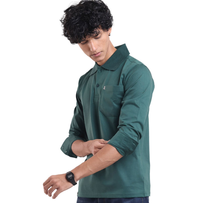 The Silo Full Sleeved Cuffed Polo – Heavy-Duty Luxury with a Silky ...